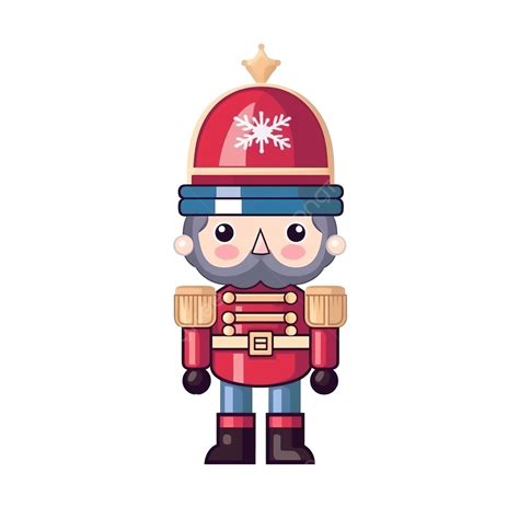 Merry Christmas Celebration Cute Nutcracker Soldier With Hat Christmas