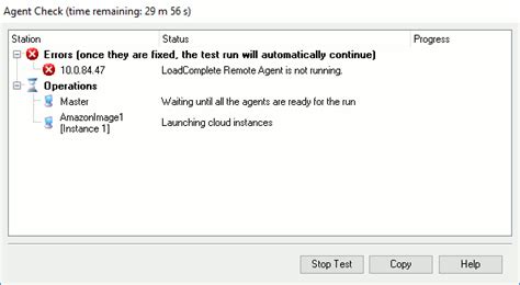 Checking Agents Loadcomplete Documentation