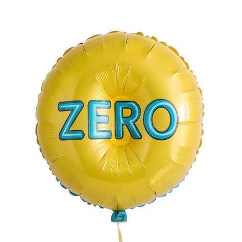 Number Zero Balloon Isolated On White Background Stock Illustration Illustration Of
