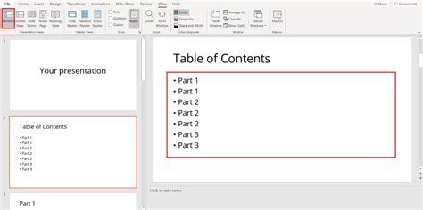 How To Easily Create A Table Of Contents In PowerPoint IONOS