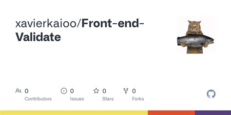 Github Xavierkaioofront End Validate