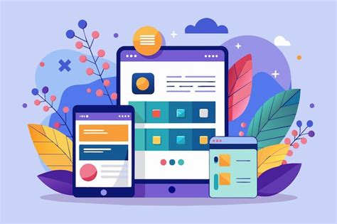 A Computer Phone And Tablet Displaying Icons On Their Screens In A Modern Technological Setting