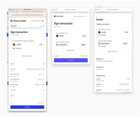 Tx Signing Combining The Main And Details View Into One · Issue 1015