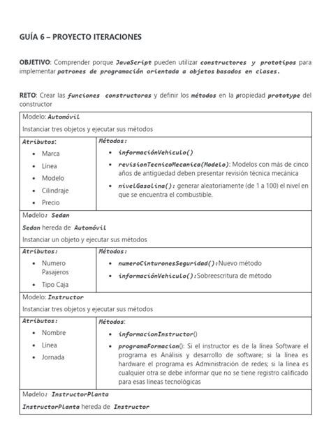 GuÍa 7 Poo Javascript Descargar Gratis Pdf Objeto Informática Herencia Programación