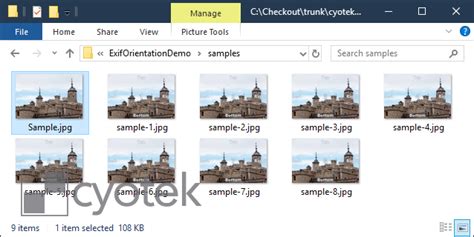Handling The Orientation Exif Tag In Images Using C Articles And Information On C And Net