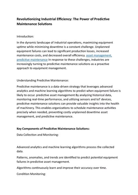 Ppt Revolutionizing Industrial Efficiency Powerpoint Presentation