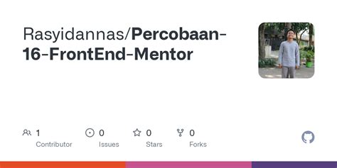 Github Rasyidannaspercobaan 16 Frontend Mentor