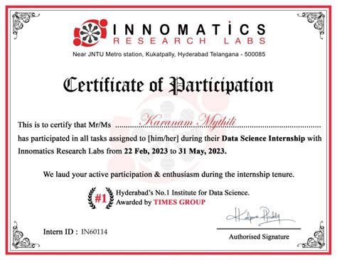 Datascience Experience Team Internship2023 Mythili Karanam