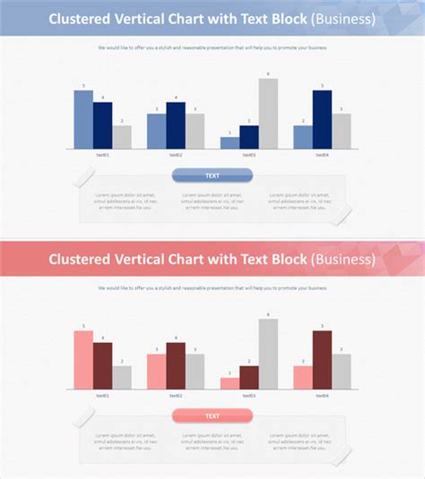 Vertical Charts 4 Parts Study