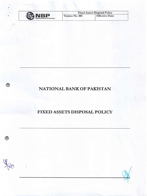 Fixed Assets Disposal Policy Pdf Auction Book Value