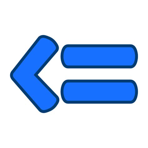 Less Than Or Equal To Symbol Free Education Icons