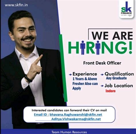 Aditya Vishwakarma On Linkedin Frontdesk Jobapportunity Freshers