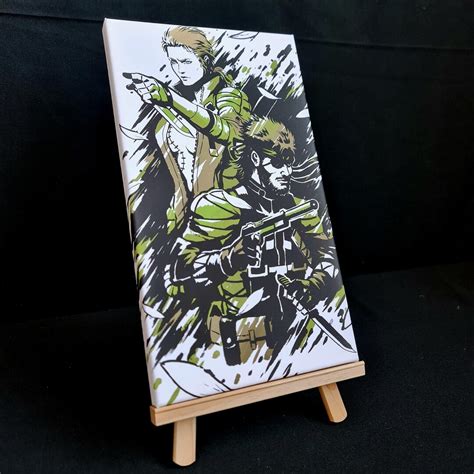 Gaming Inspired Original Mgs Boss Gun Knife Agent Splatter Design