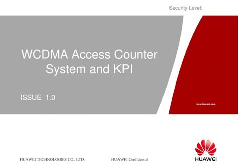 Pdf Huawei Wcdma Radio Network Access Counter And Kpi Dokumentips