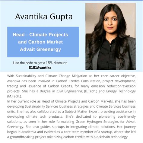 Avantika Gupta On Linkedin Carbon Carboncredits Carbonmarkets Sustainability Carbonneutral…