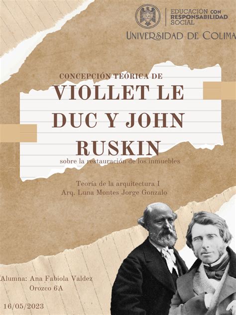 Concepción Teórica De Viollet Le Duc Y John Ruskin Pdf