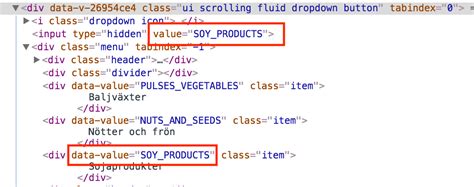Cant Select A Default Dropdown Item When Using Div Based Dropdowns