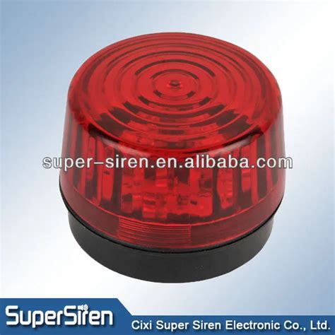 12 Volt Security Strobe Signal Warning Siren Red Flashing Lightmini