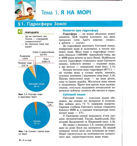 Довкілля 6 клас НУШ Підручник Григорович О В Болотіна Ю В Романов М В Ранок купити