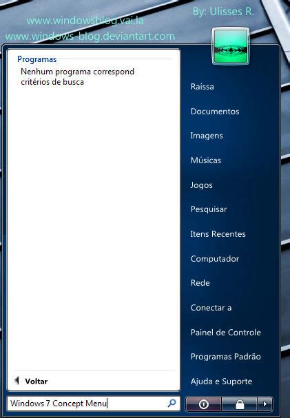 Windows Concept Menu By Windows Blog On DeviantArt
