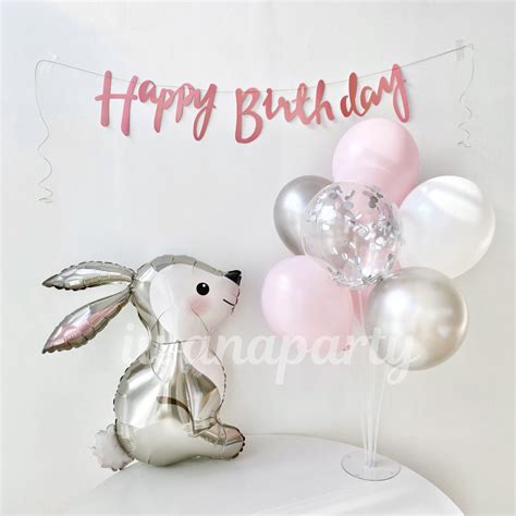 조이파티 생일풍선 토끼풍선 파티용품 두돌 세돌 가랜드 200일 300일 500일 1000일 풍선 위시버킷