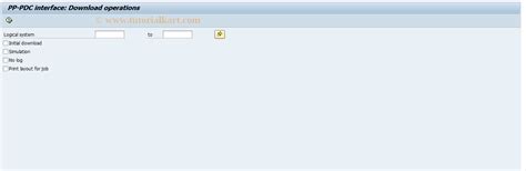 CI N SAP Tcode PP PDC Download Operations