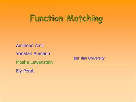 PPT Function Matching PowerPoint Presentation Free Download ID 4650623