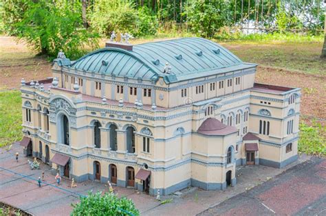 A Miniature Model Of A White Classical Architecture Inspired Building
