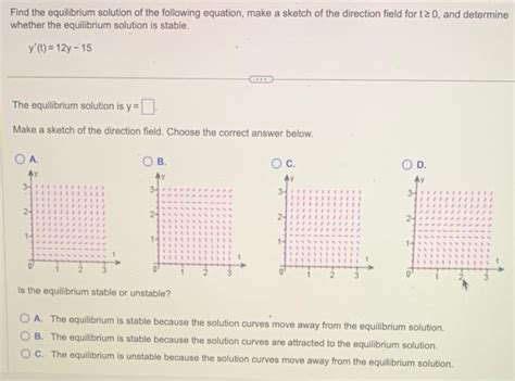 Solved Find The Equilibrium Solution Of The Following Chegg Com