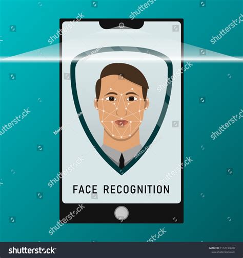 Face Recognition Identification System Biometrical Identification Stock Vector Royalty Free