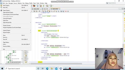 Tutorial Pembuatan Web Sederhana Menggunakan Netbeans Java Web Youtube