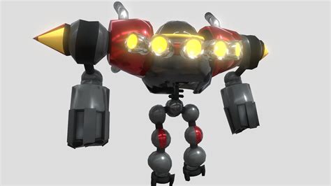 Eggmans Mech Sonic Unleashed Rigged Download Free 3d Model By Jacob Quintana Jacobq1004
