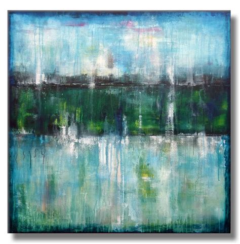 FrÜhlingsmorgen Ii 80x80x2 Cm Acryl Auf Leinwand Moderne Malerei Moderne Kunst Handgemalte