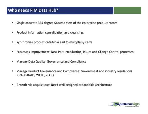 oracle product mdm pim data hub ppt