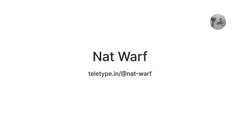 Nat Warf — Teletype