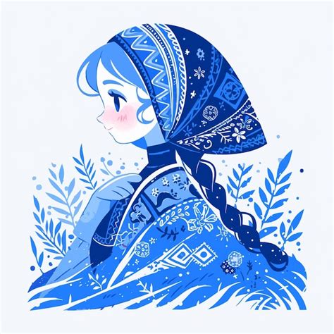 Premium Vector Luxembourgish Woman In Traditional Luxembourgish Dress