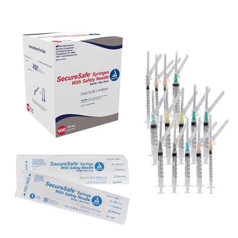 Securesafe Hypodermic Syringes With Needles Misupplies