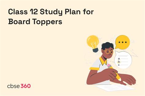 Class 12 Study Plan For Board Toppers Subject Wise Tips And Tricks For