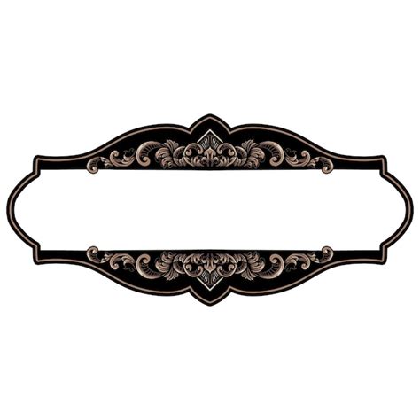 Premium Vector Vintage Fancy Title Border Elemen
