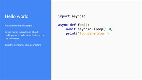 Asynchronous Python With Gevent And Asyncio Speaker Deck