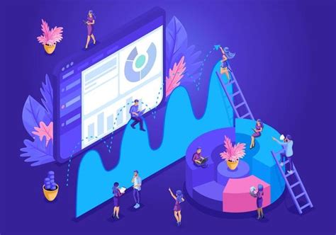 Premium Vector Digital Marketing Data Analysis
