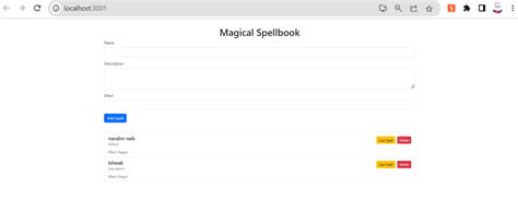 guided assignment react app with api data fetching magical spellbook · akash coded mern