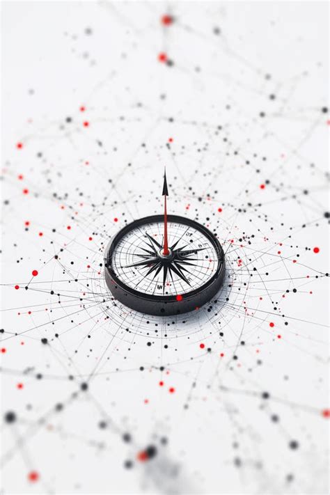 Data Driven Navigation Compass Stock Illustration Illustration Of
