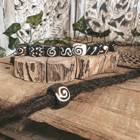 Camel Bone Dreadlock Bead Natural Bead For Large Locs And Crafts