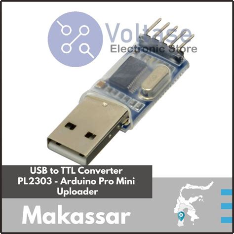 jual usb to ttl converter pl2303 arduino pro mini uploader indonesia