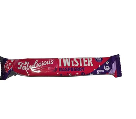 Fabulicious Raspberry Licorice Twist 40g Toms Confectionery Warehouse