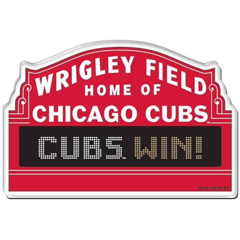 Chicago Cubs Wrigley Field Marquee Premium Acrylic Ornament By Wincraft® Wrigley Field Marquee