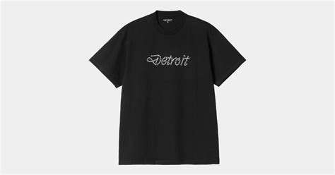Carhartt Wip Ss Peace And Work T Shirt Black White Negozio Online