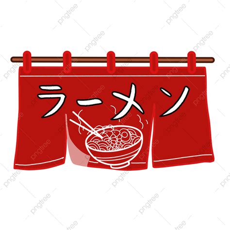문발 일본 스타일 라면 가게 간판 용품 빨간색 꽃 일러스트 사람 음식 전통 종이 축하 캐릭터 문발 일본 간판 Png 일러스트 및 Psd 이미지 무료 다운로드 Pngtree