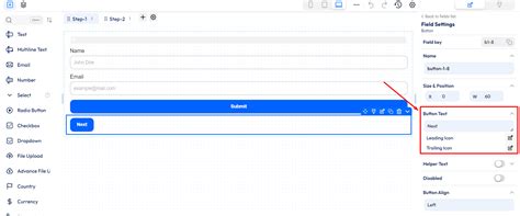 next step field bit form